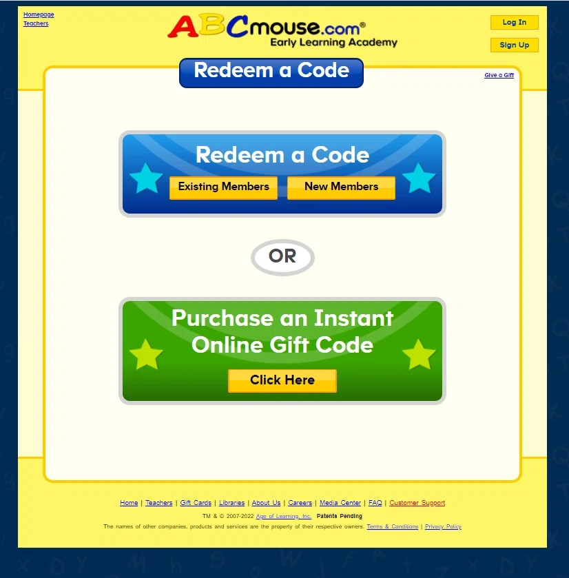 Does ABCmouse offer gift cards? — Knoji