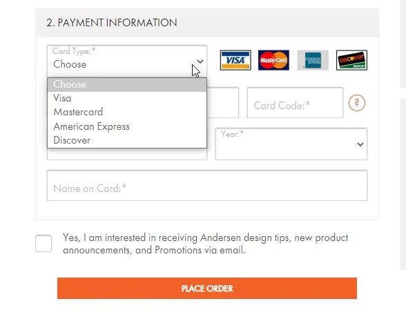 What is Andersen Windows' layaway policy? — Knoji