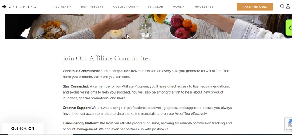 Does Art of Tea have an influencer marketing program? — Knoji