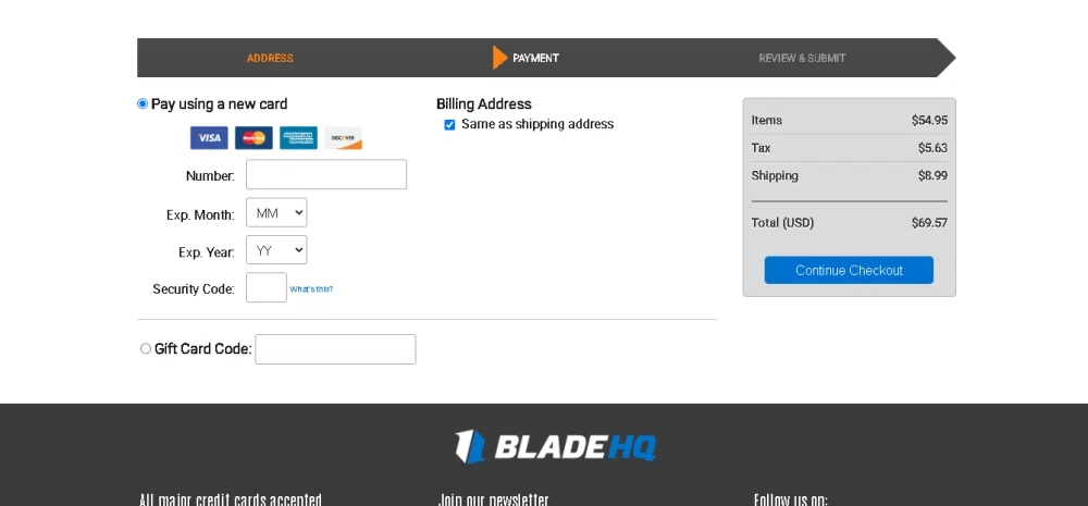 Does Blade HQ offer gift cards? — Knoji