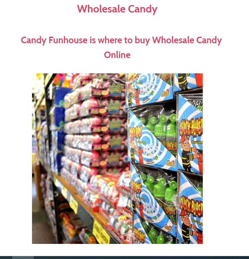 Does Candy Funhouse CA sell wholesale? — Knoji