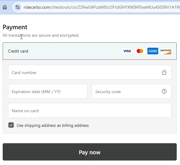 Does Carbo Electric Bike take Alipay? — Knoji
