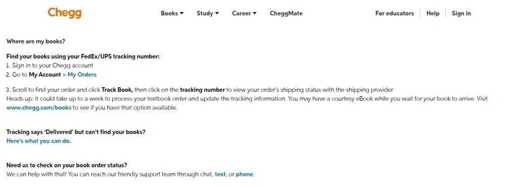 How do I track my Chegg order? — Knoji