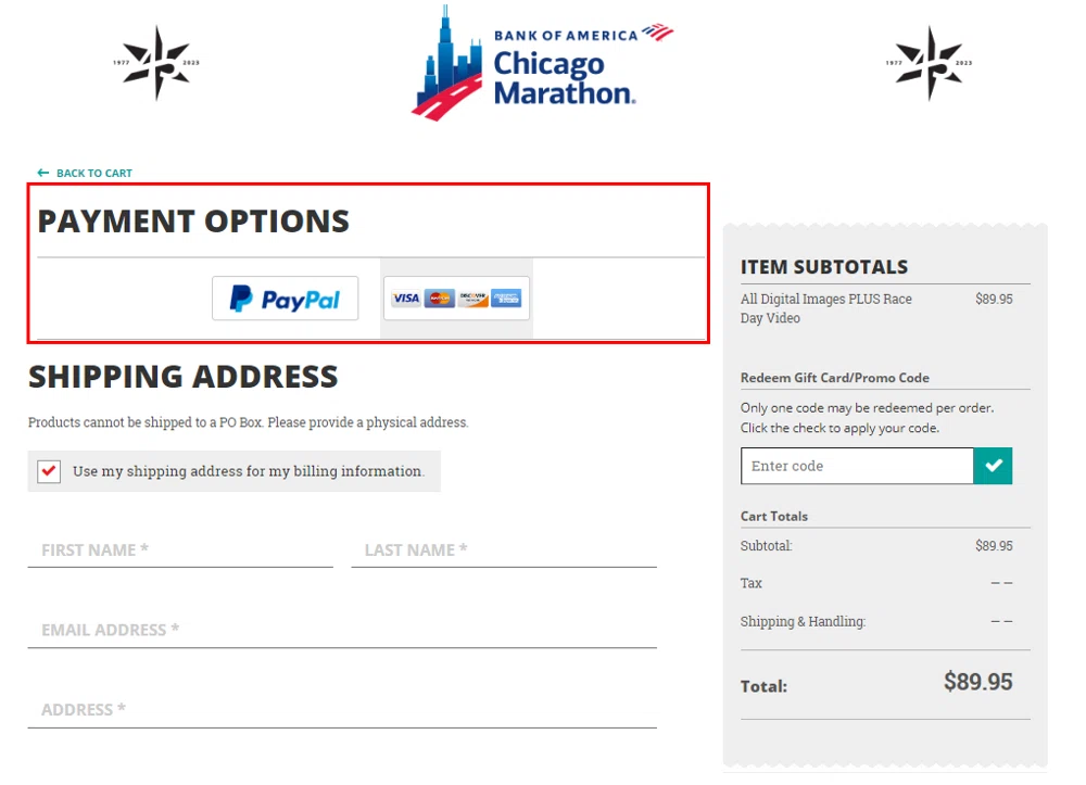 Chicago Marathon debit card support? — Knoji