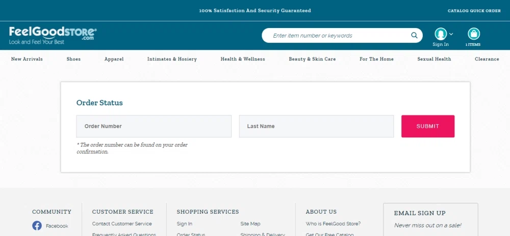 Feel Good Store track order? — Knoji