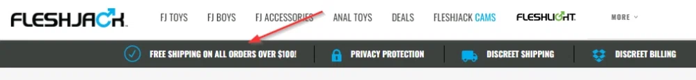 Does Fleshjack offer free shipping? — Knoji