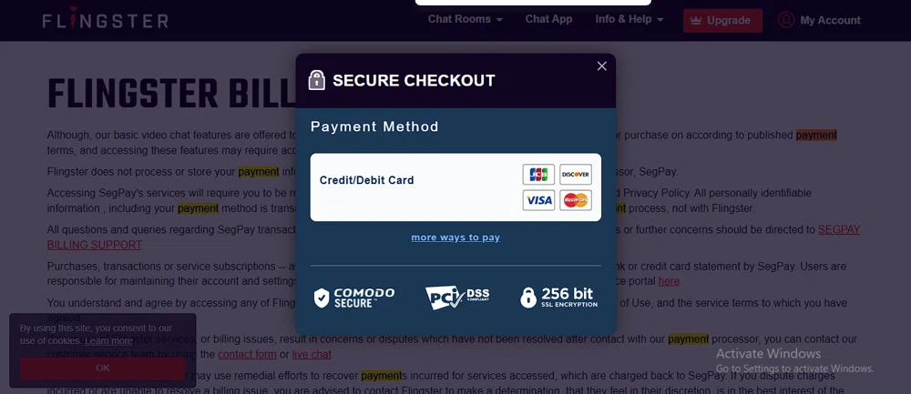 Does Flingster accept Meta or Facebook Pay? — Knoji