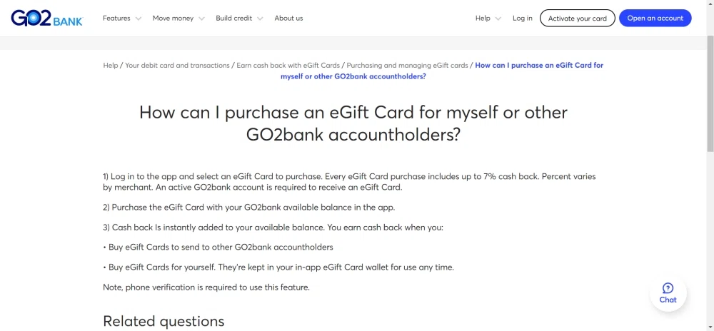 Does GO2 Bank offer gift cards? — Knoji