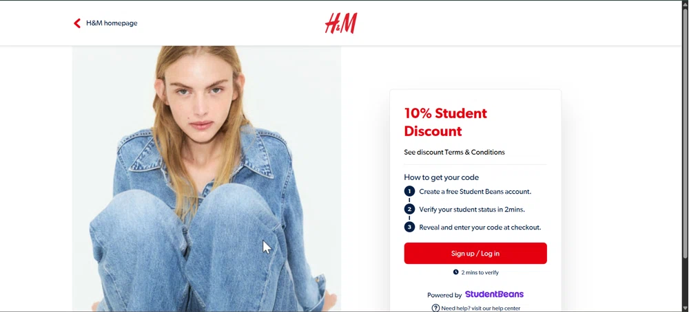 H&M student discount? — Knoji