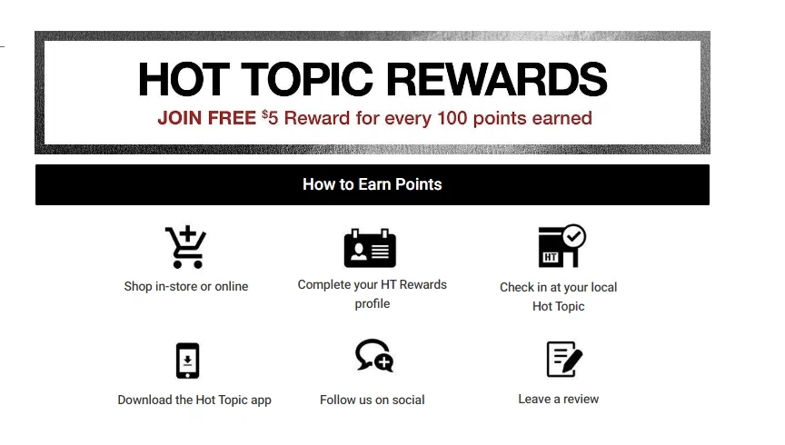 Hot Topic loyalty or rewards program? — Knoji