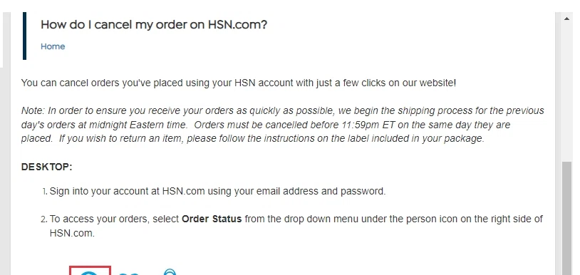 HSN cancellation policy? Can I change my order? — Knoji