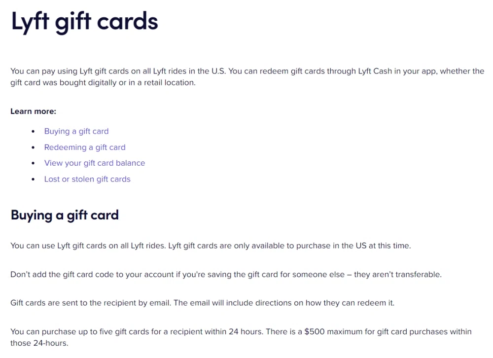 Lyft Cards