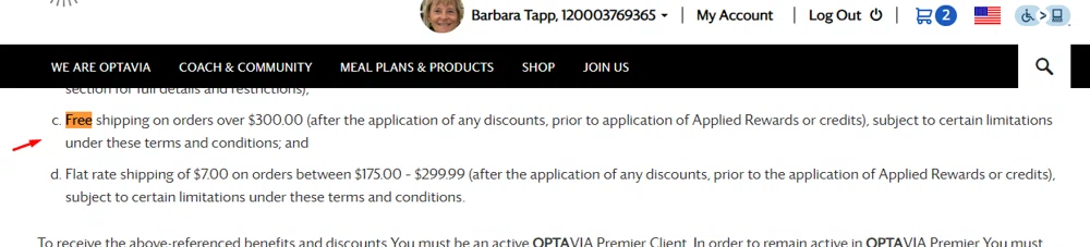 Does OPTAVIA offer free shipping? — Knoji