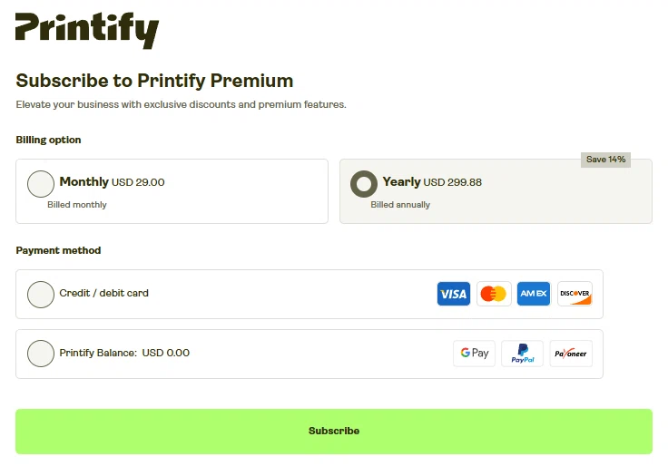 Does Printify take Shop Pay? — Knoji