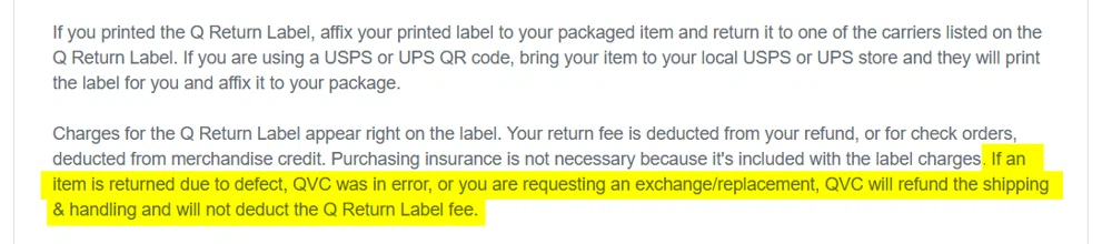 What is QVC's returns and exchanges policy? — Knoji