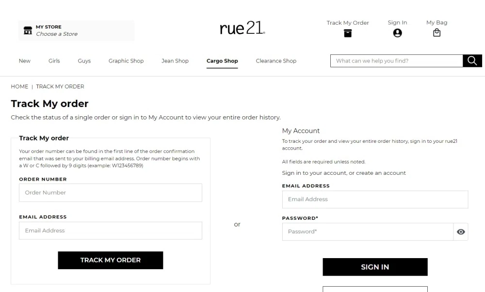How do I track my Rue 21 order? — Knoji