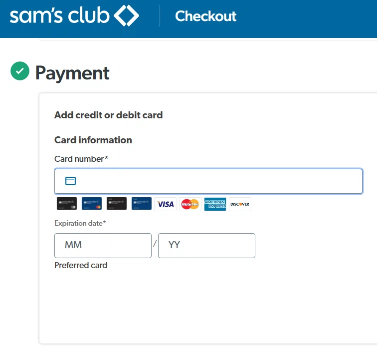 Sam's Club debit card support? — Knoji