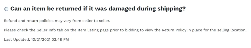 What is ShopGoodwill's returns and exchanges policy? — Knoji