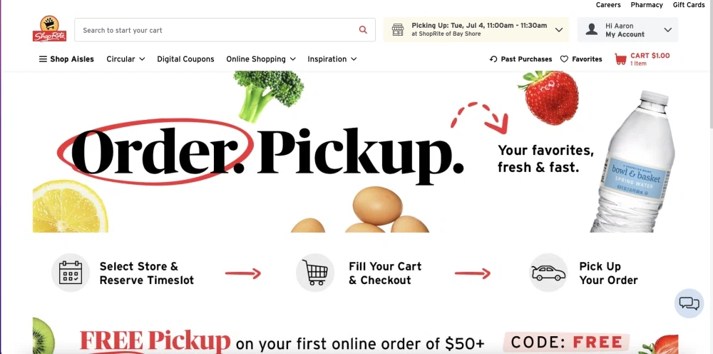 Does ShopRite have in-store pickup? — Knoji