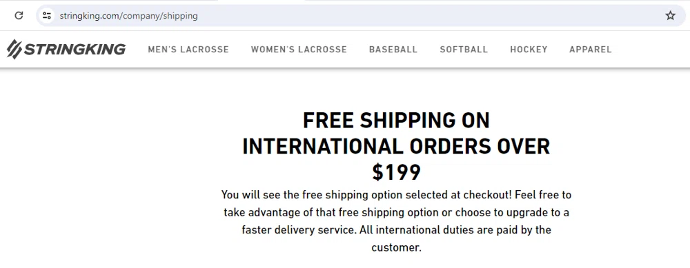 Does StringKing ship internationally? — Knoji