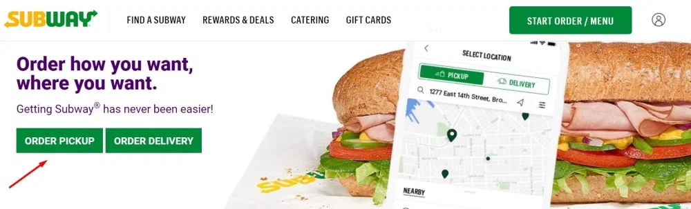 Does Subway have curbside pickup? — Knoji