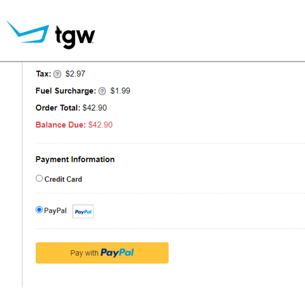TGW debit card support? — Knoji