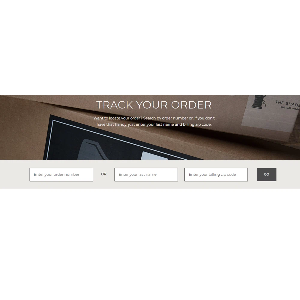 How do I track my The Shade Store order? — Knoji