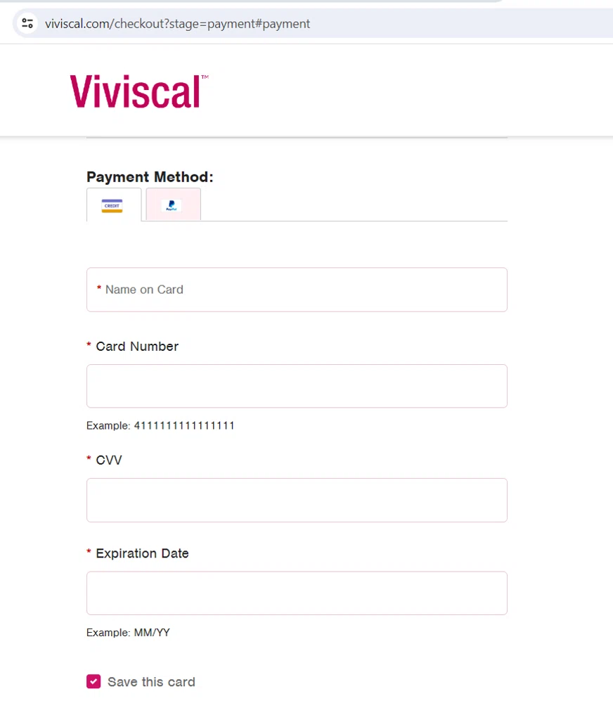 Viviscal ViaBill financing? — Knoji