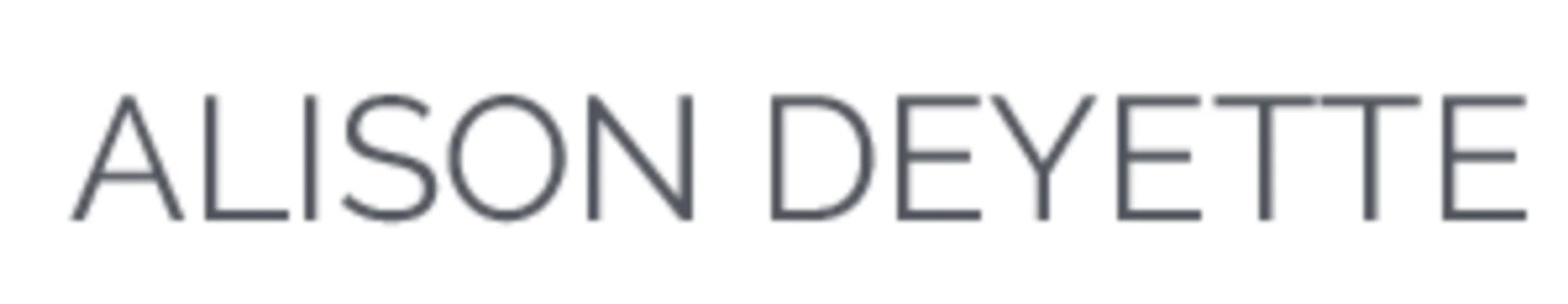 Alison Deyette Promo Codes - 88% Off (Sitewide) in Jun 2025