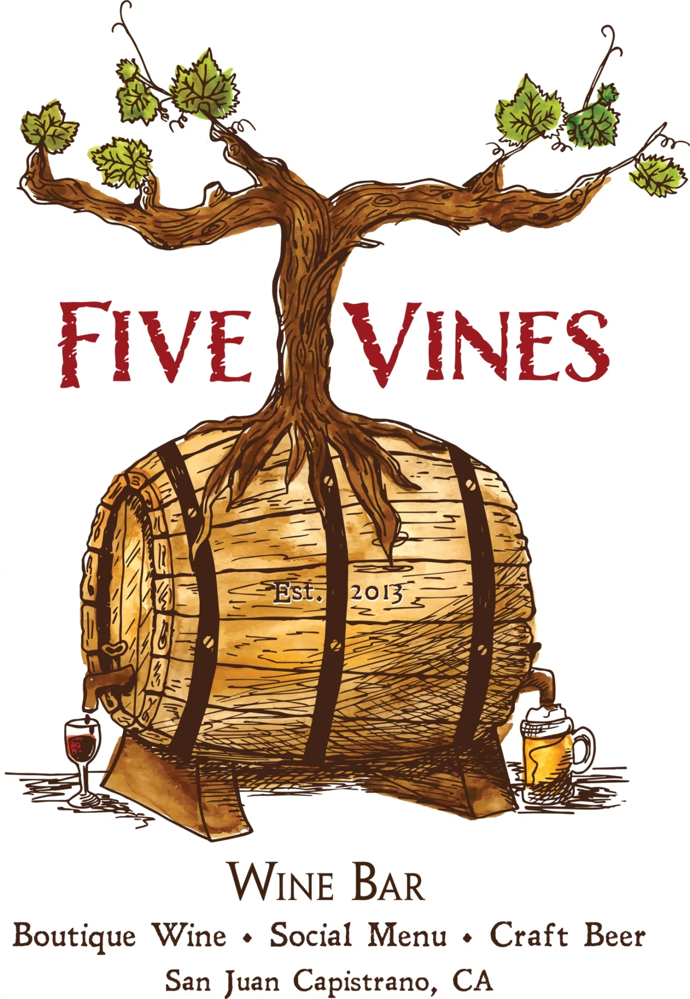 Five Vines Wine Bar Promo Codes - 20% Off in February 2025