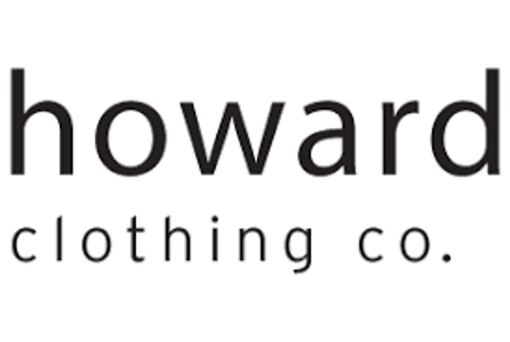 Howard Clothing Co Promo Codes - 80% Off in June 2025