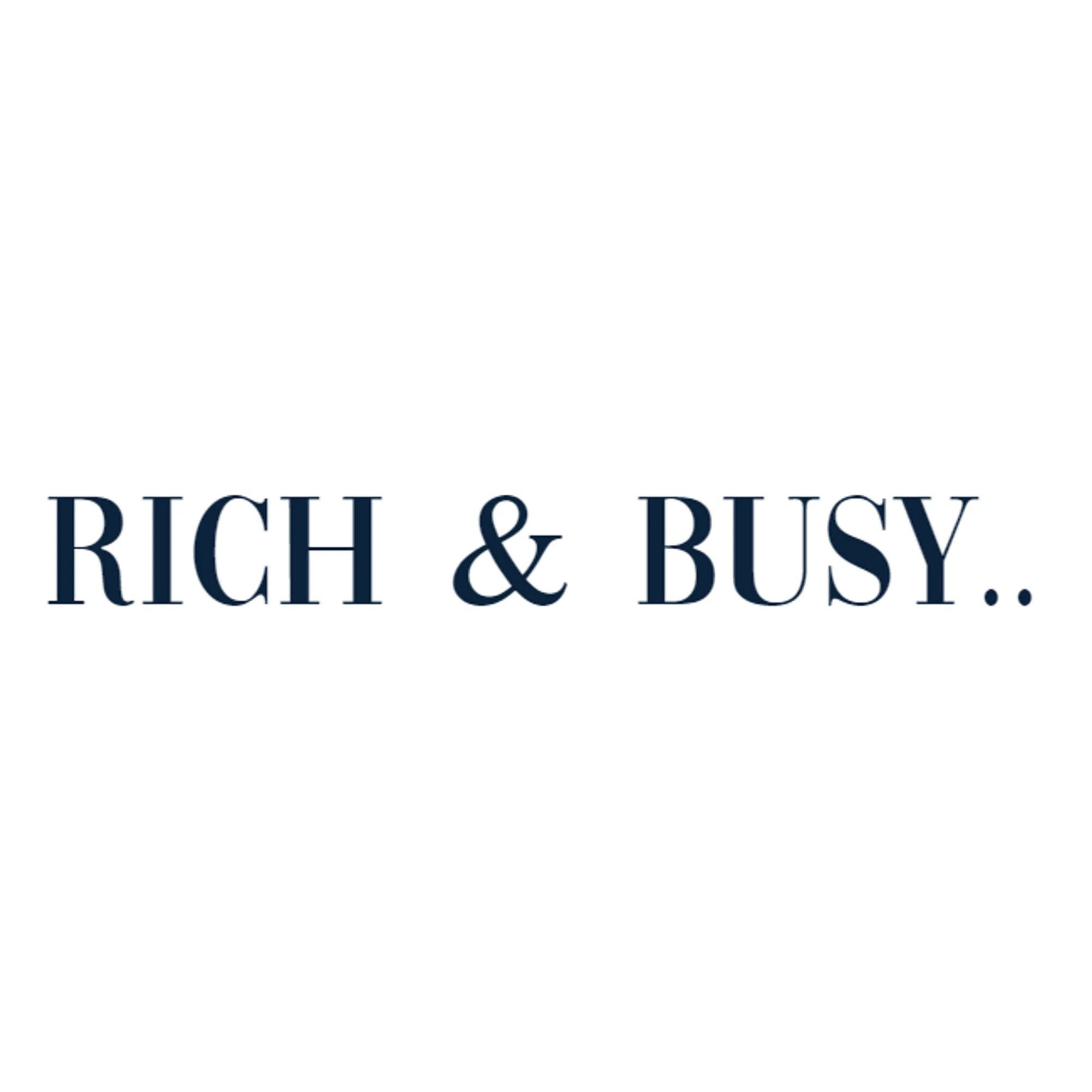 RICH & BUSY Promo Codes - 90% Off (Sitewide) in Mar 2025
